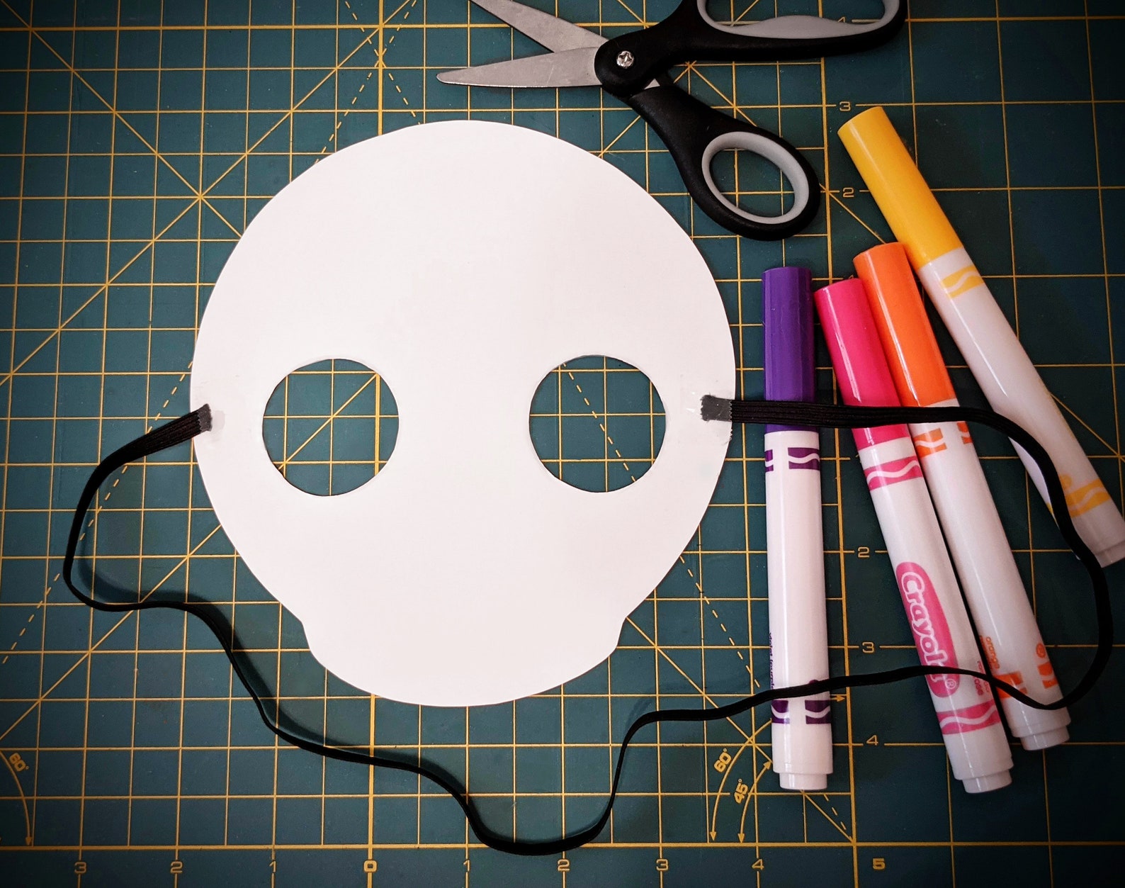 Sugar Skull Mask | Printable Coloring Activity for Kids | Dia De Los ...