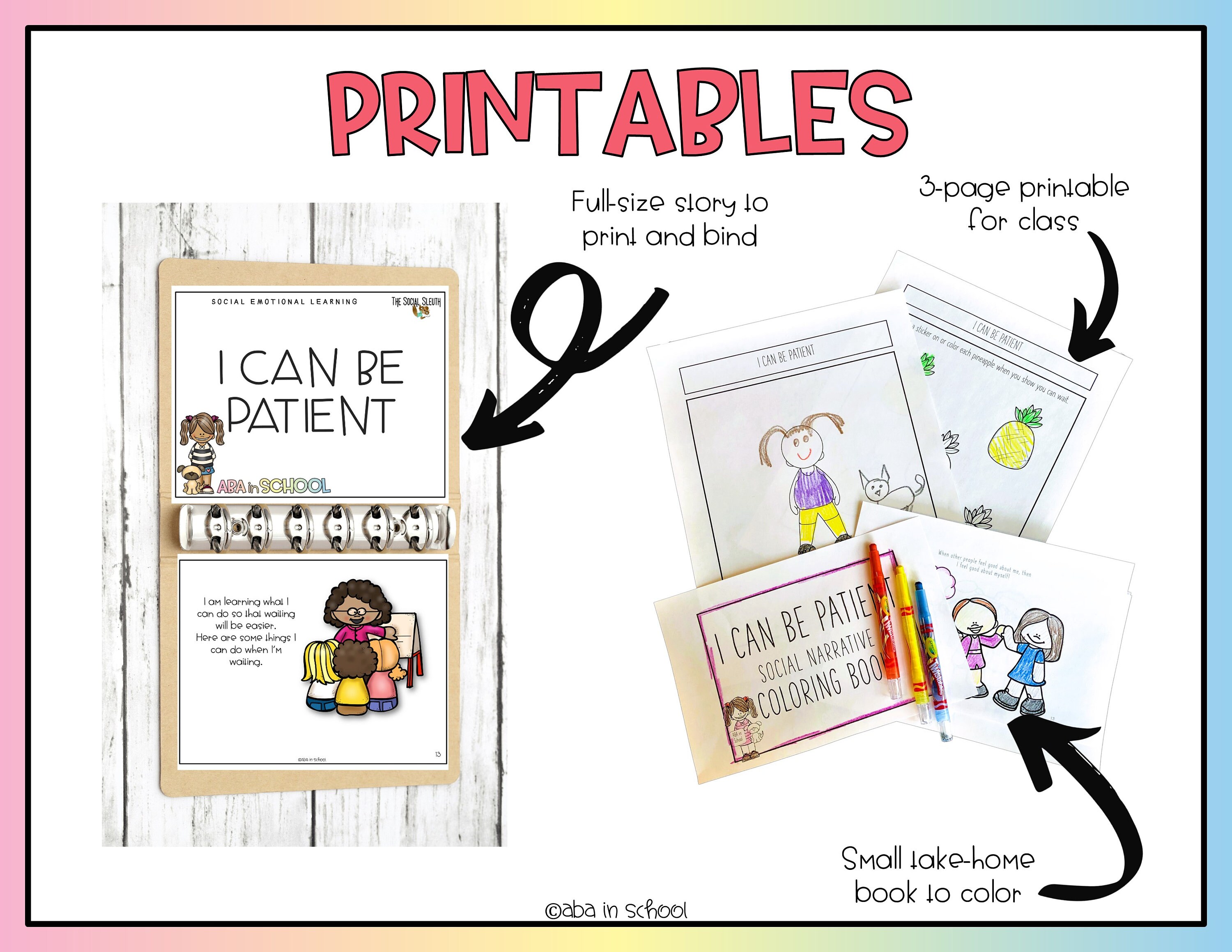 Preschool Social Skills Story and Activity I Can Be Patient Social ...