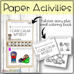 I CAN CALM MYSELF Preschool Social Skills Story and Activity Self ...