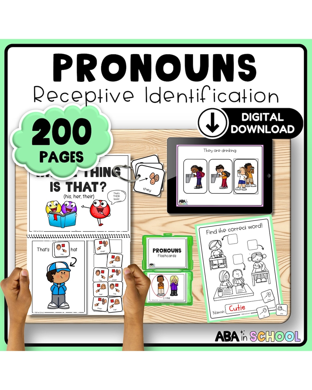 Pronouns Receptive Identification Possessive Pronouns Speech Therapy ...