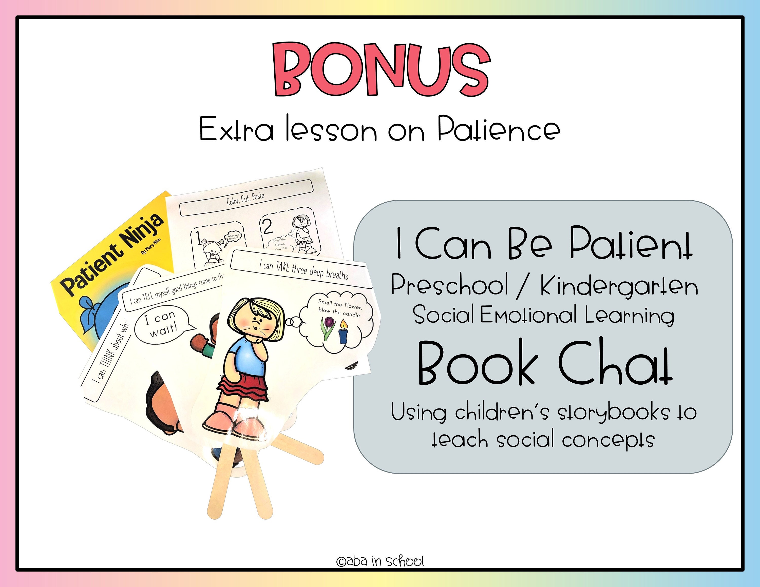 Preschool Social Skills Story and Activity I Can Be Patient Social ...