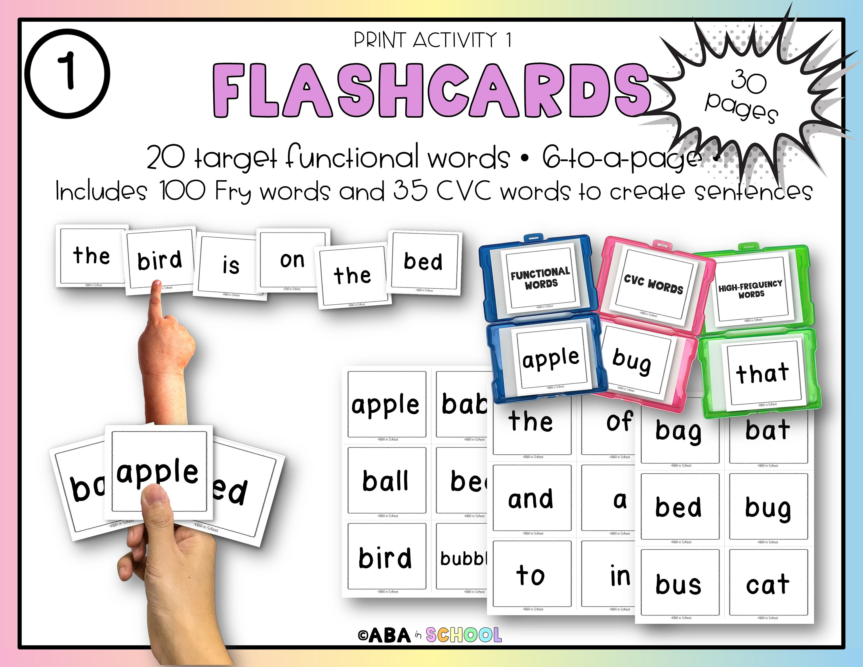 Easy Cloze Reading Comprehension Passages Functional Words Special ...