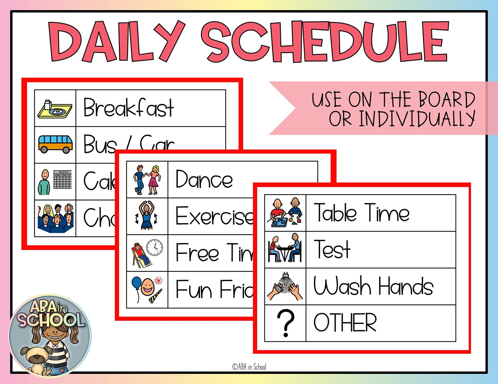 Life Skills Special Education Visuals BUNDLE Speech Therapy - Etsy