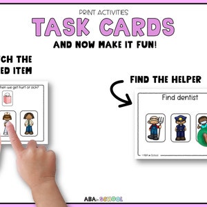 Receptive Community Helpers Activities - ABLLS Assessment Language and ...