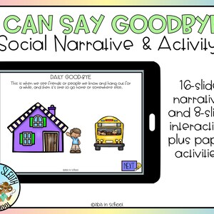 I Can Say Good-bye Preschool Social Skills Story and Activity Greetings ...
