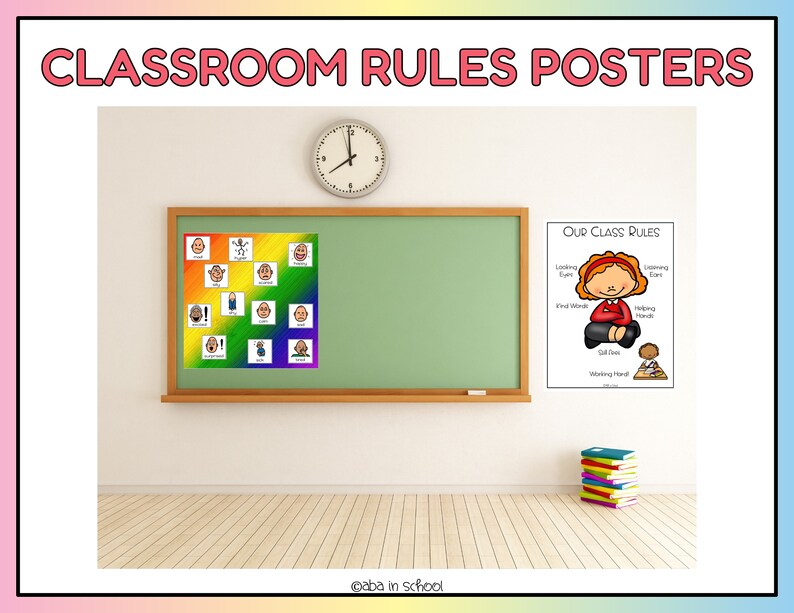Calm Down Corner Visuals: Classroom Rules Posters (digital Download) - Etsy