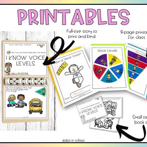 I KNOW VOICE LEVELS Preschool Social Skills Story | Self-regulation ...