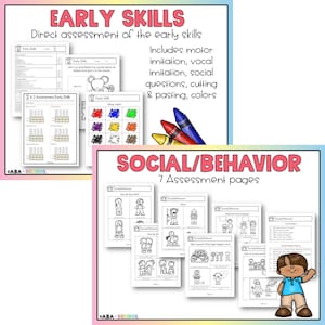 Kindergarten Assessment and K-2 With Student Data Tracking - Special ...