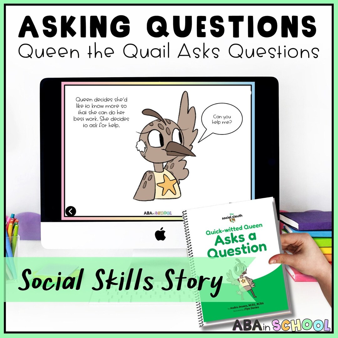 Asking Questions Lesson Social Story for Social Situations Special ...