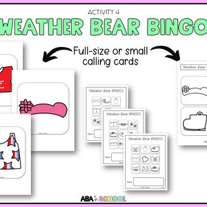 Dress the Weather Bear - Circle Time Calendar Activity Special ...