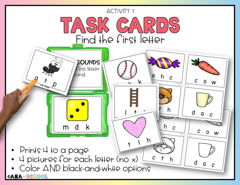 Letter Identification and Sounds Activities Letter Sounds Phonics ...