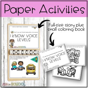 I KNOW VOICE LEVELS Preschool Social Skills Story | Self-regulation ...