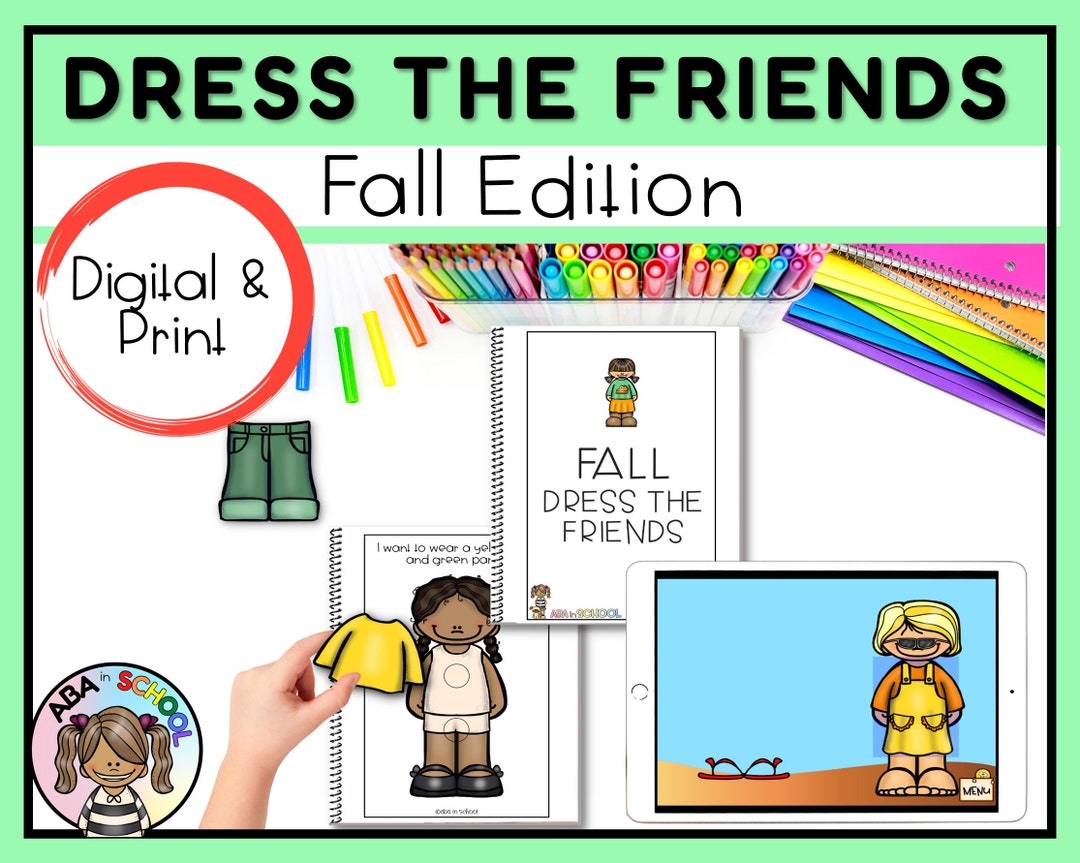 FALL Preschool Adapted Book and Dress up Activity and Craft - Etsy