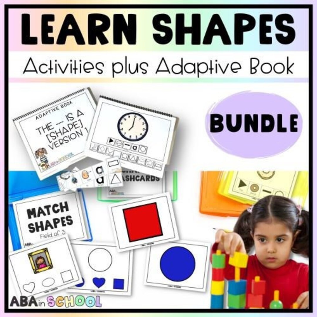 Learning SHAPES for Preschool Math Centers - Etsy