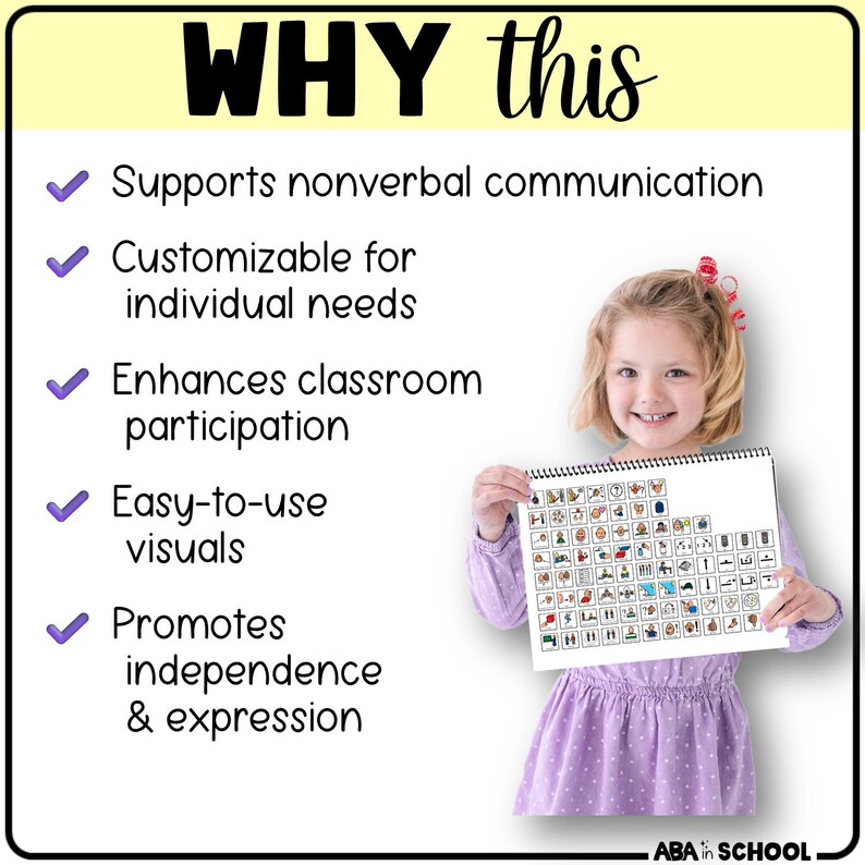 Communication Book Non Verbal Communication Board Autism Visuals Low ...