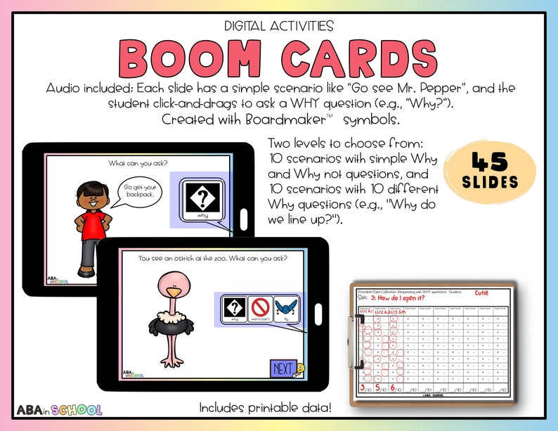 Wh Questions With Visuals Choices Requesting WHY Questions Special ...