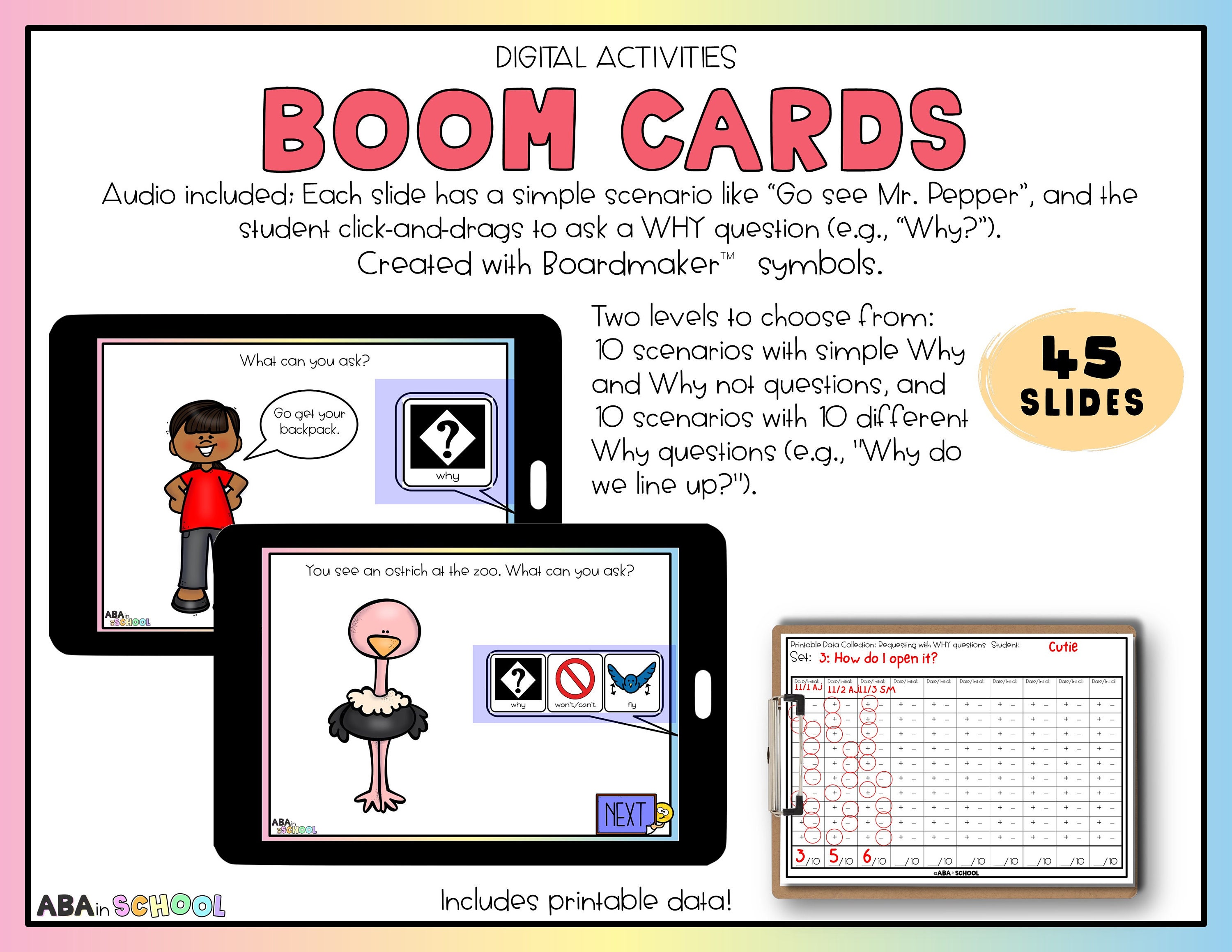 Wh Questions With Visuals Choices Requesting WHY Questions Special ...