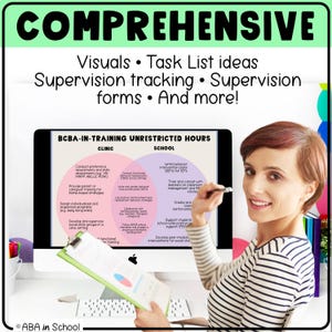 BCBA Fieldwork Supervision Tracker: ABA Feedback Forms (digital ...