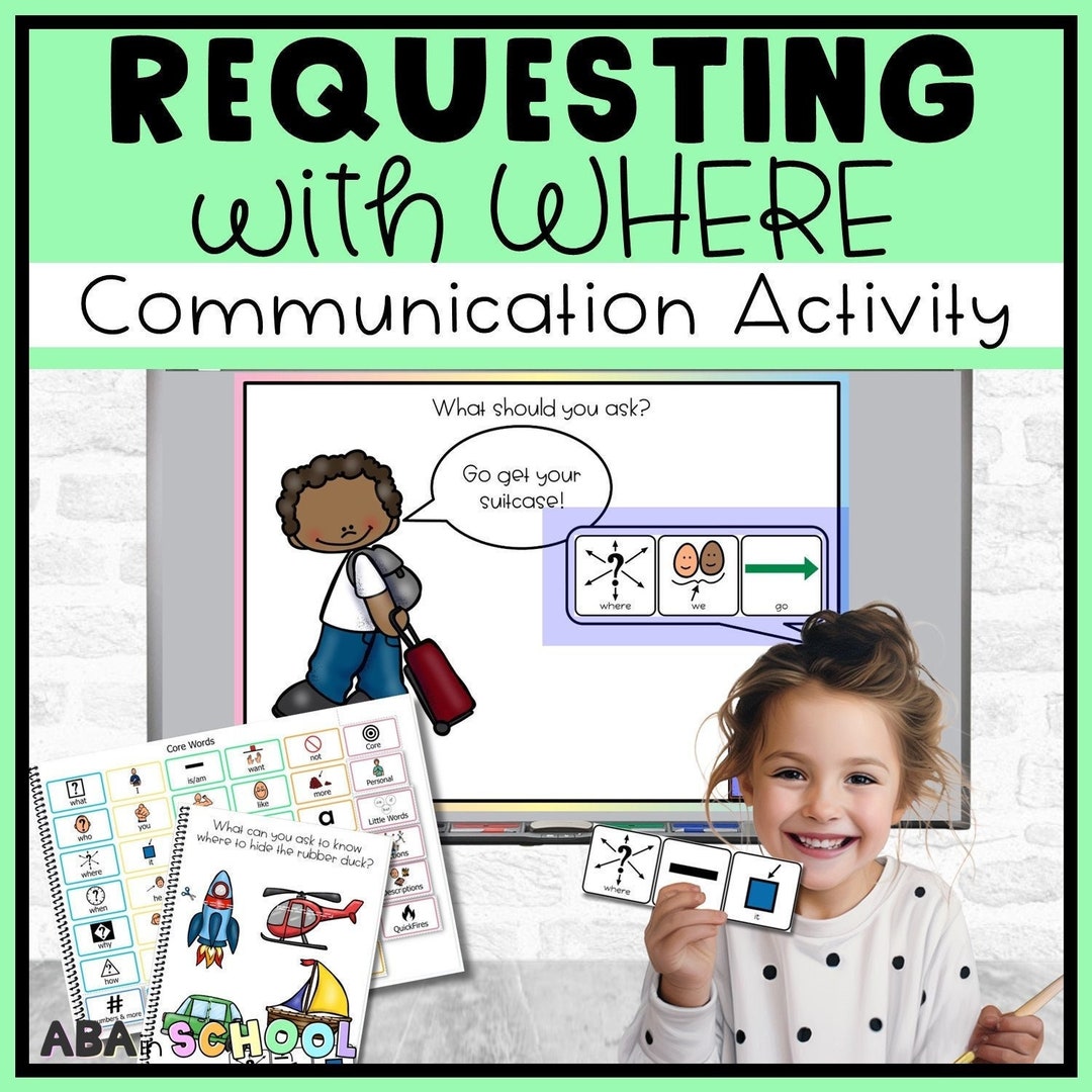 Wh Questions Requesting Speech Therapy WHERE Questions Special ...