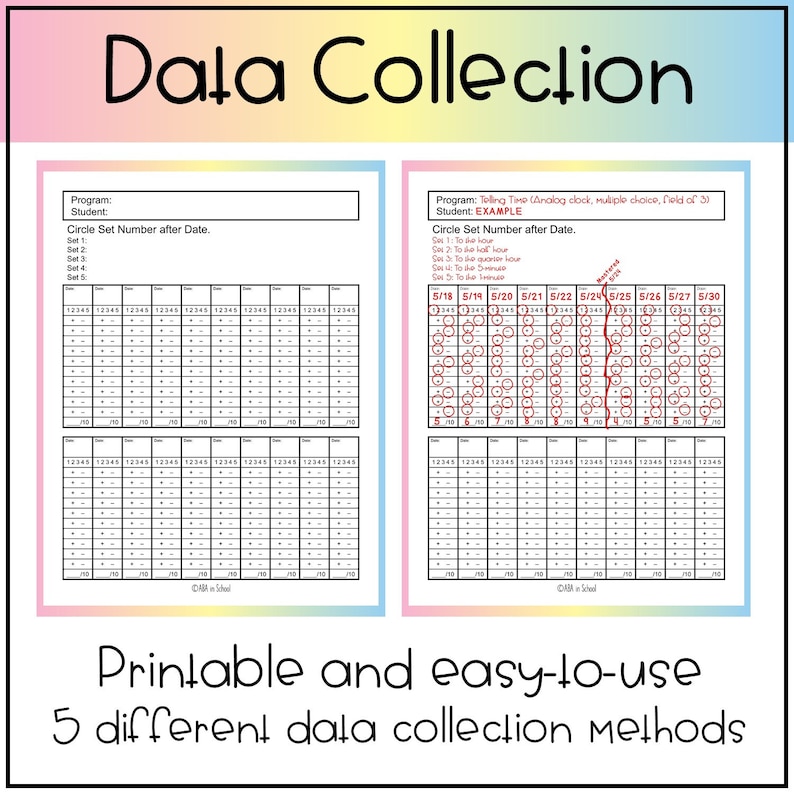 IEP Goals and Objectives Tracking 3-6 Year Old BUNDLE 5 - Etsy