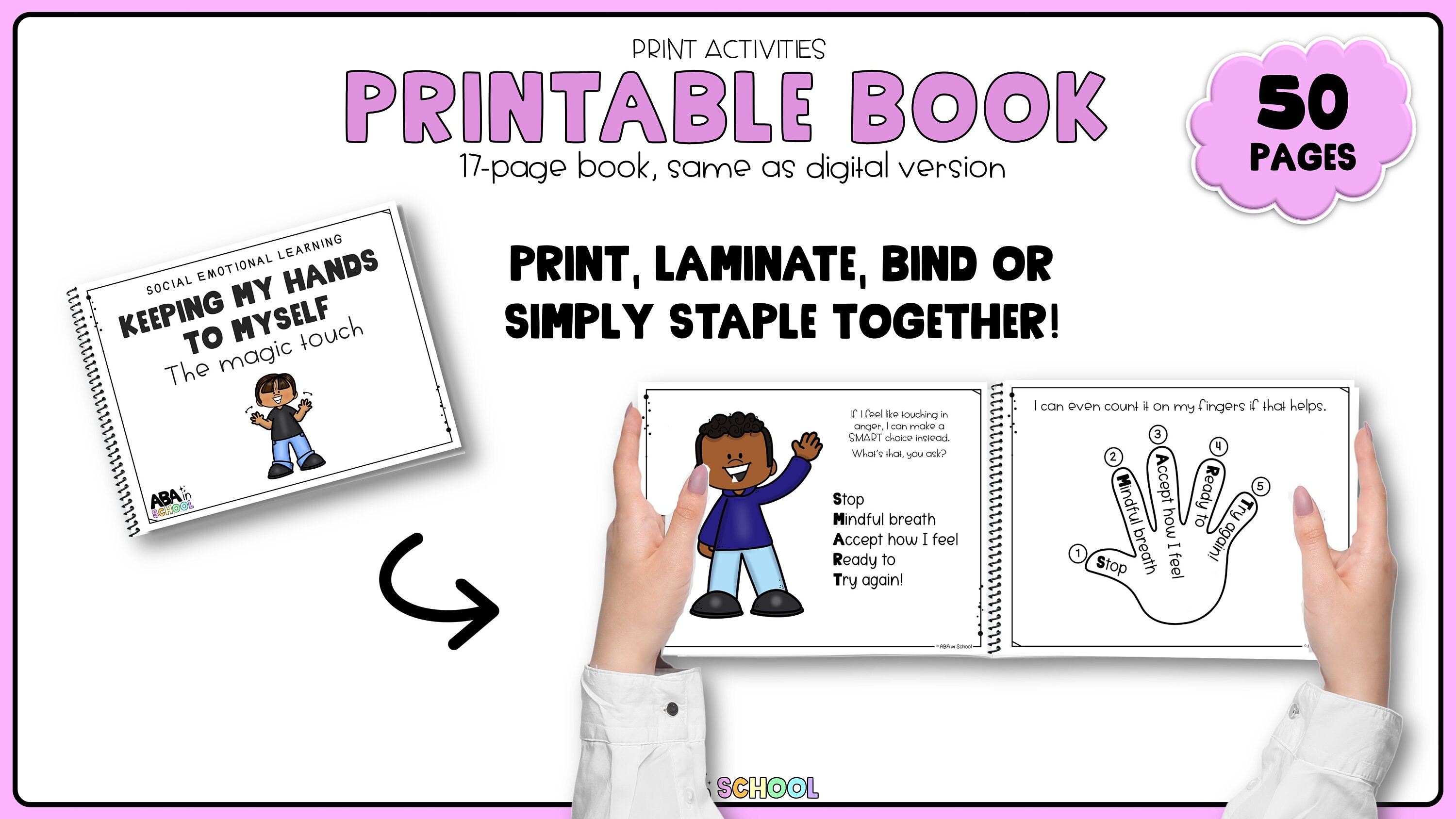 Keeping Hands to Self Social Story – Emotional Regulation (digital ...