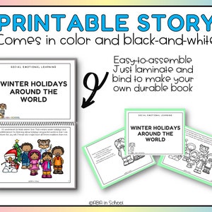 Winter Adaptive Books Holidays Around the World Special Education ...