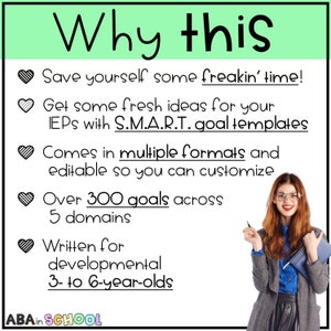 IEP Goal Bank: Preschool & Pre-k Special Education (digital Download ...