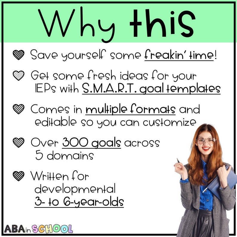 IEP Goal Bank: Preschool & Pre-k Special Education (digital Download ...