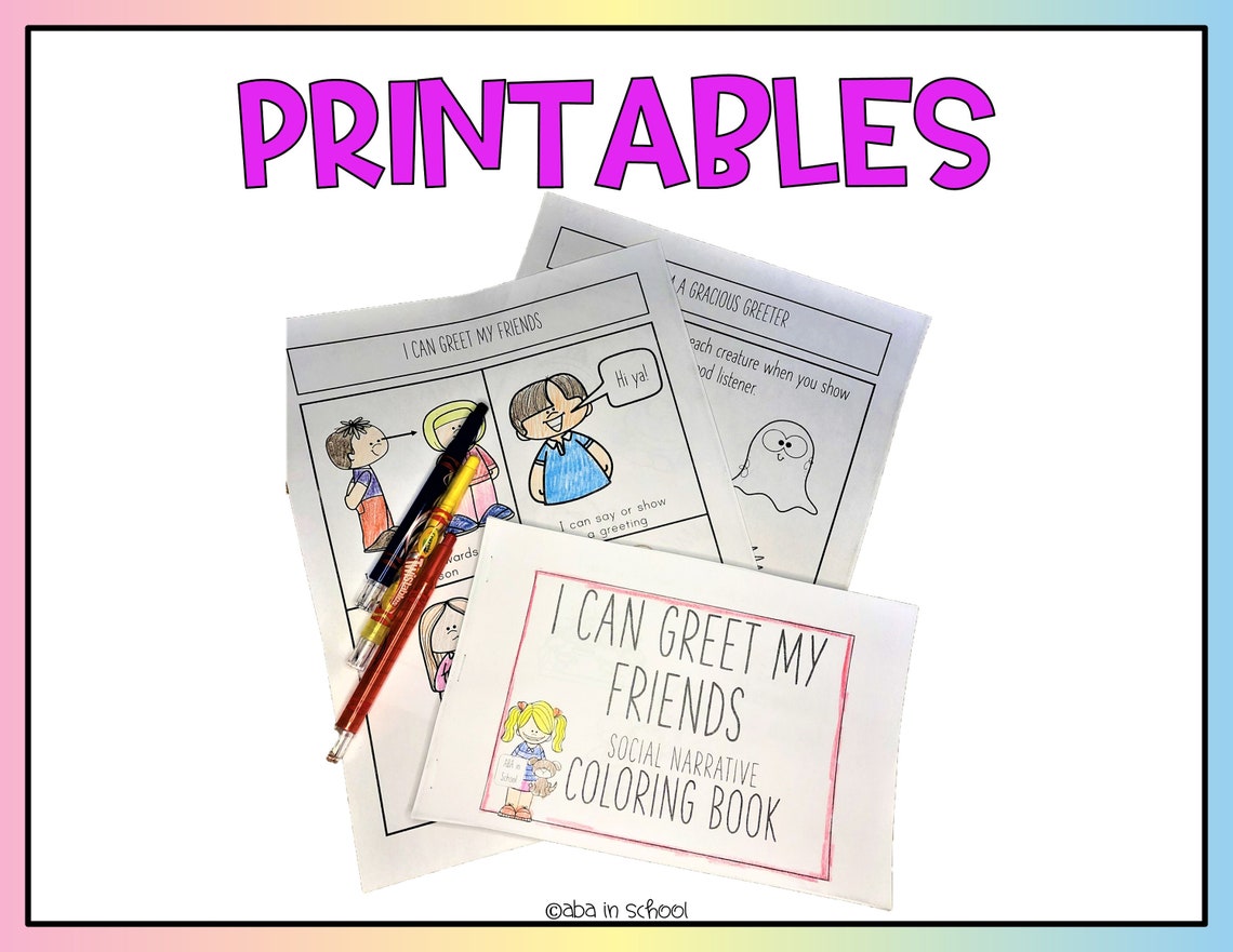 Preschool Social Skills Story and Activity I CAN GREET Social Emotional ...