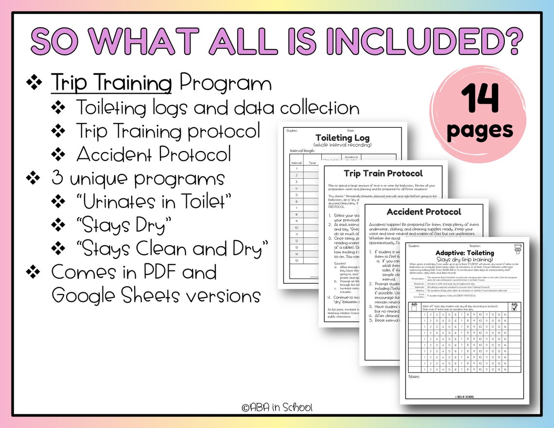 Potty Training Toolkit Adaptive IEP Goal With Data Collection - Etsy