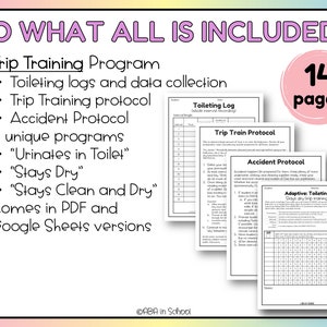 Potty Training Toolkit Adaptive IEP Goal With Data Collection Toileting ...