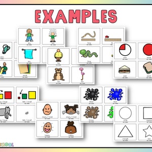 Adjectives Flashcards for Task Cards Activities and Speech Therapy ...