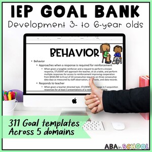 IEP Goal Bank Preschool Pre-k Special Education Goals IEP Goals and ...