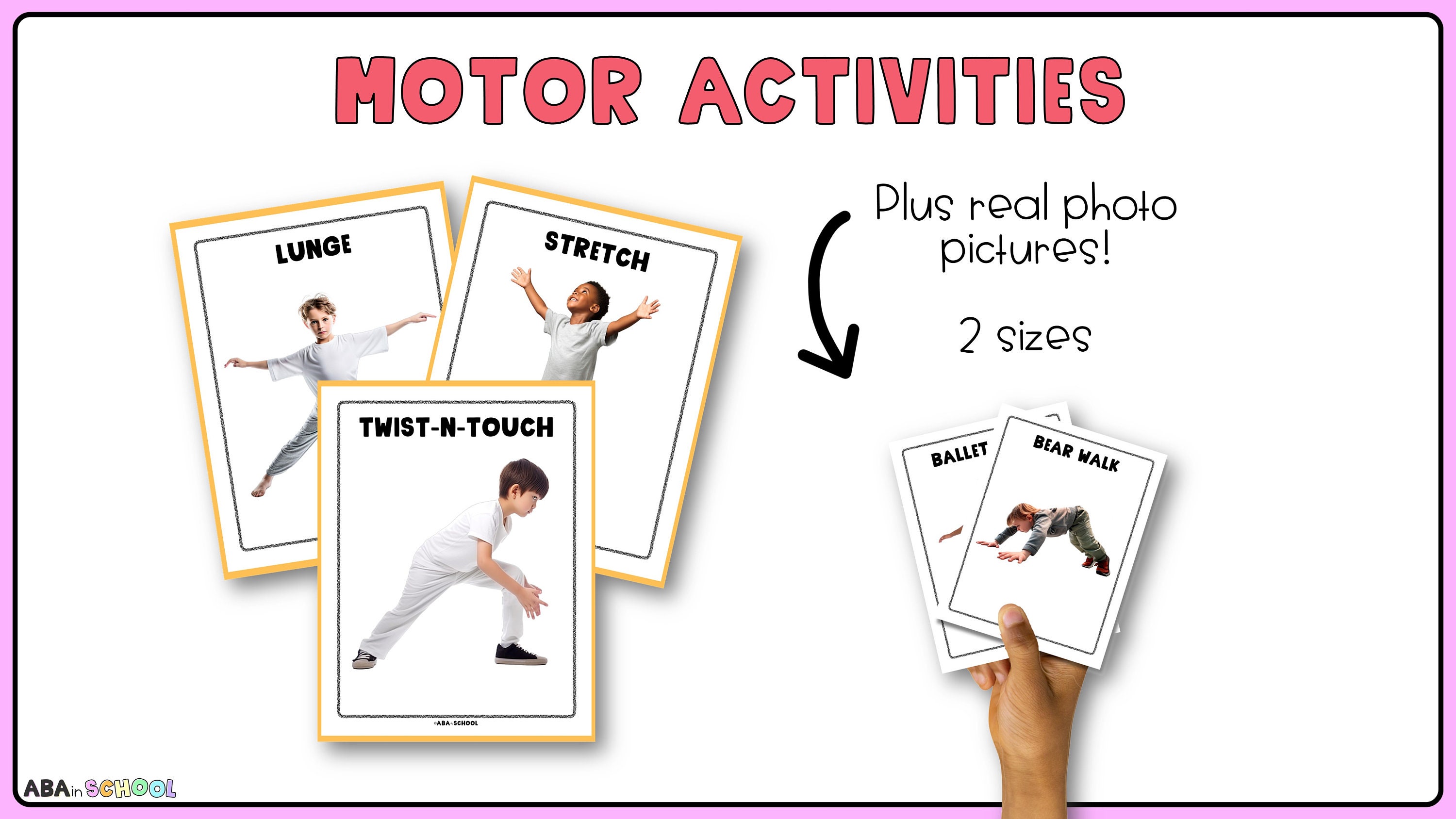 Motor Movement Activities Exercise Cards Self-regulation Visuals - Etsy