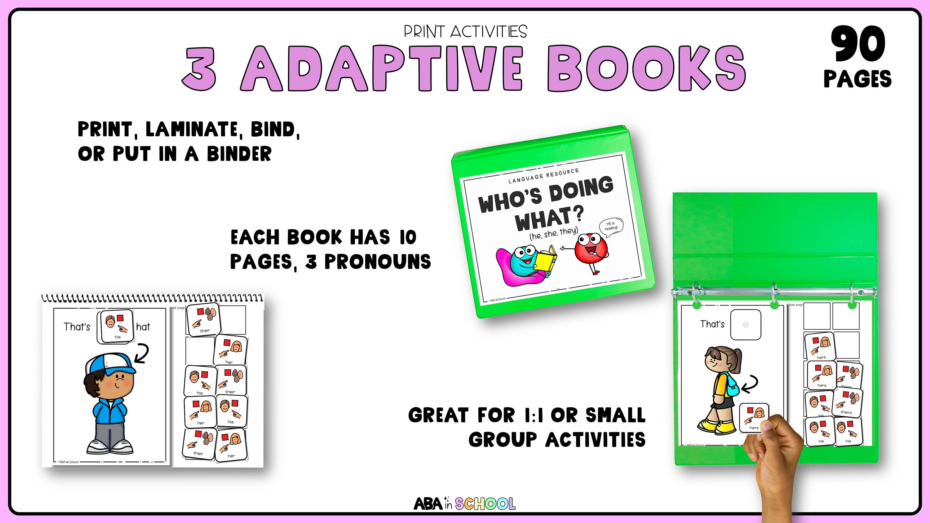 Pronouns Receptive Identification Possessive Pronouns Speech Therapy ...