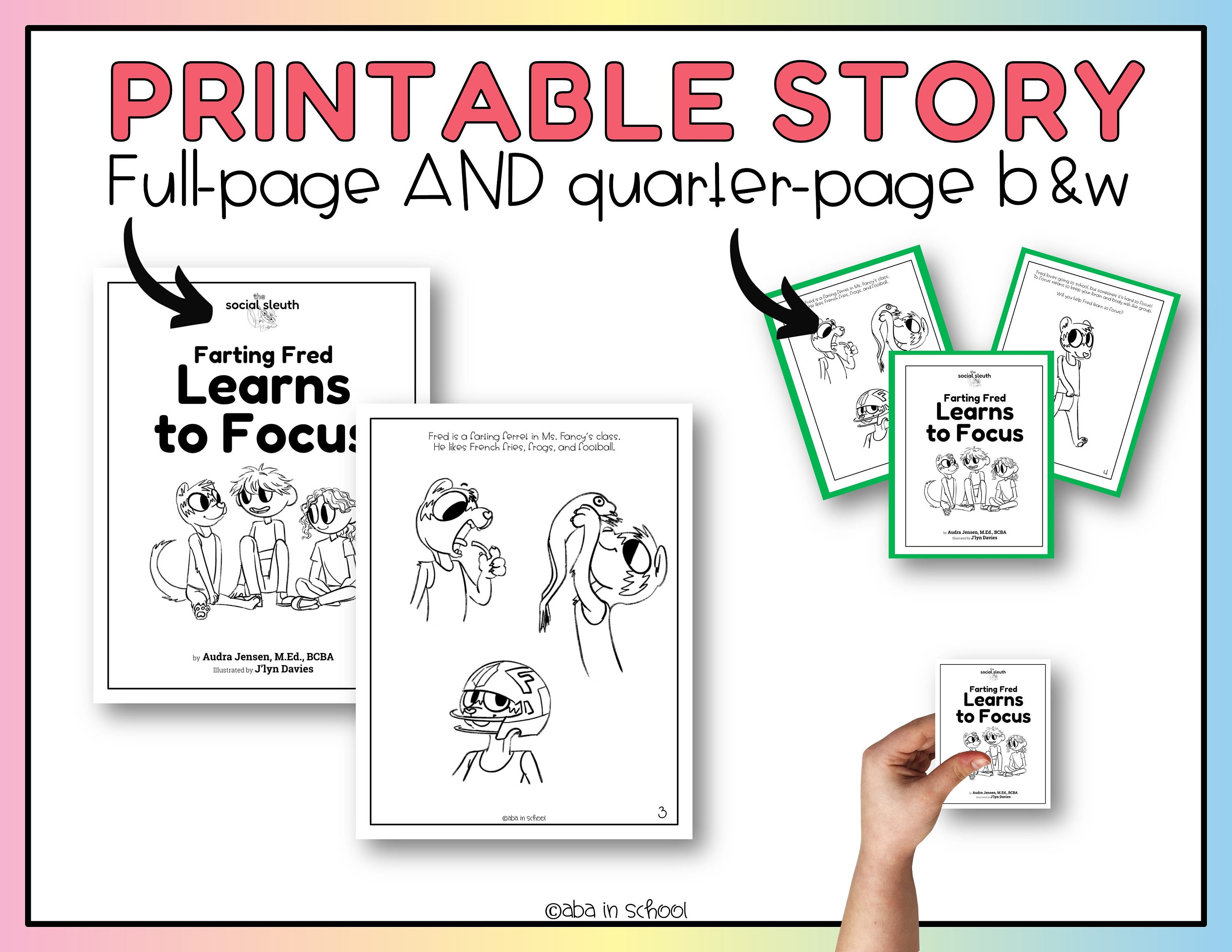 Social Skills Story STAYING ON TASK and Focusing Social Emotional ...