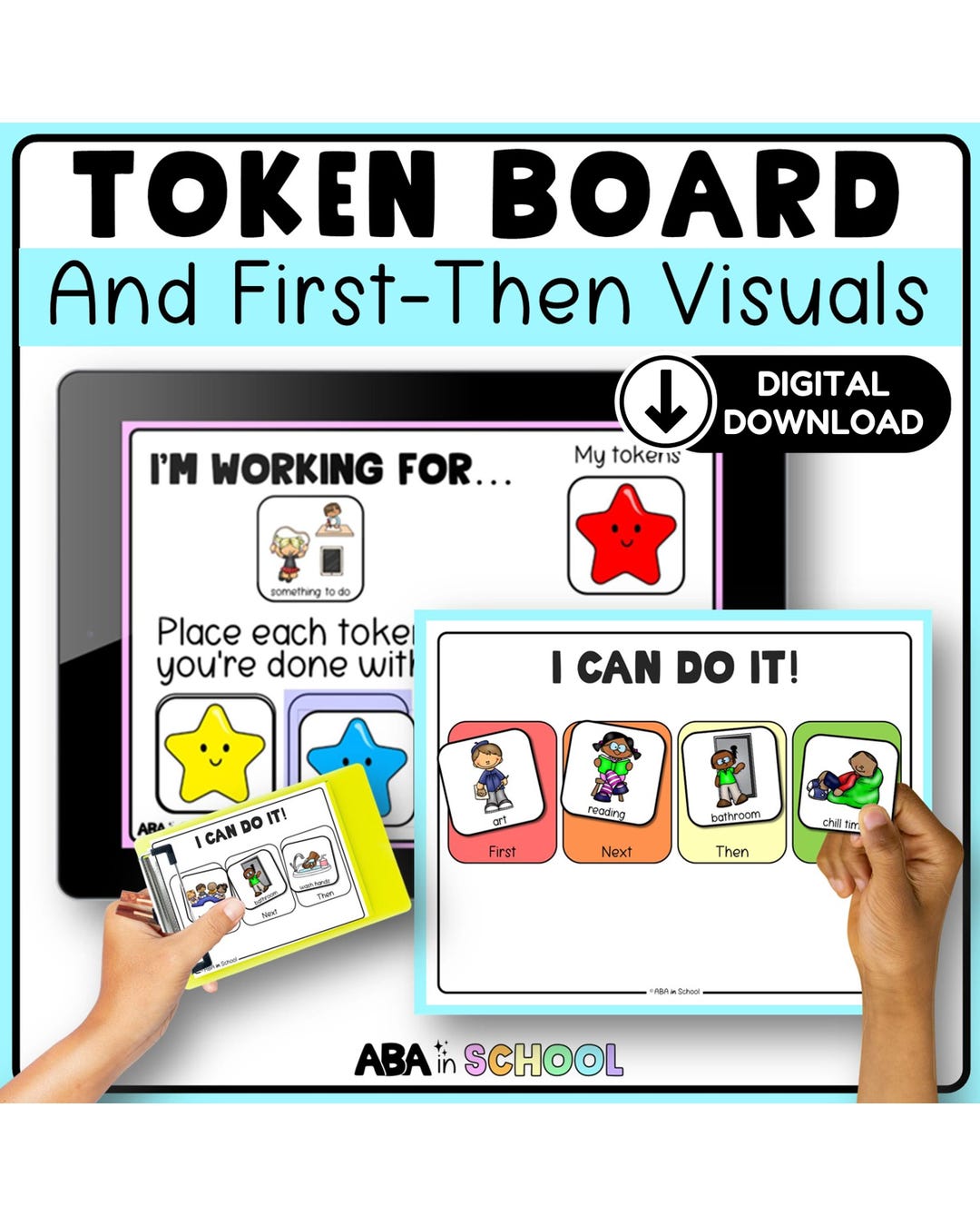 Visual Token Board Bundle: ABA Behavior Support, Autism Classroom ...