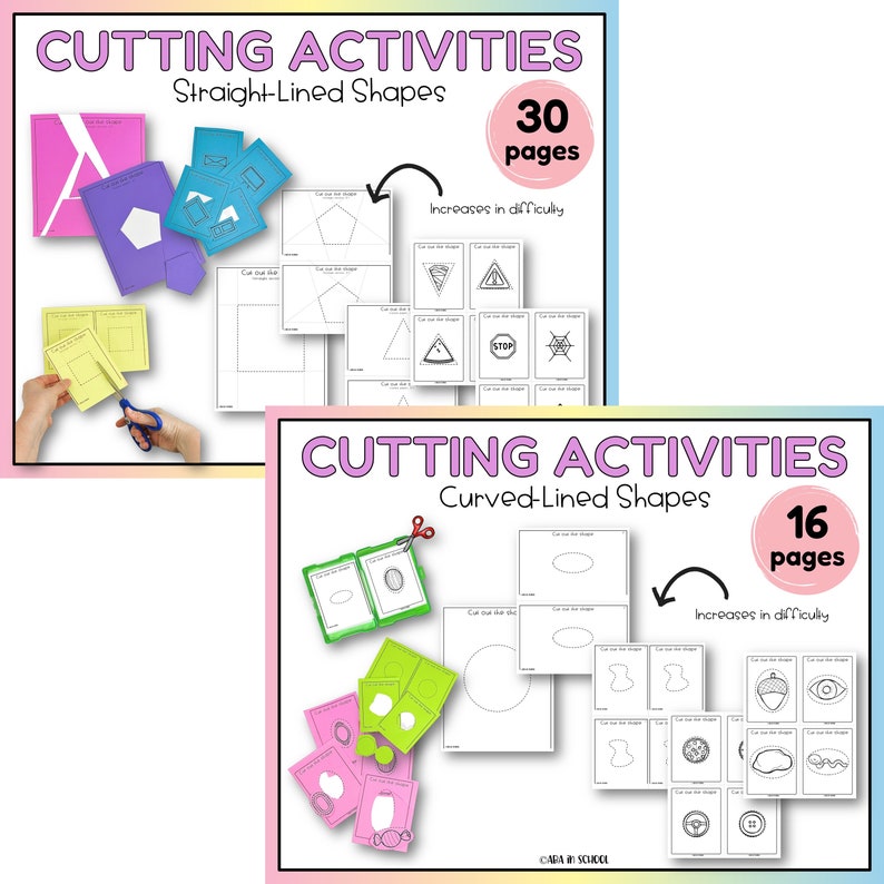 Cutting Activities and Gluing | Fine Motor Skill Activity | OT and ...