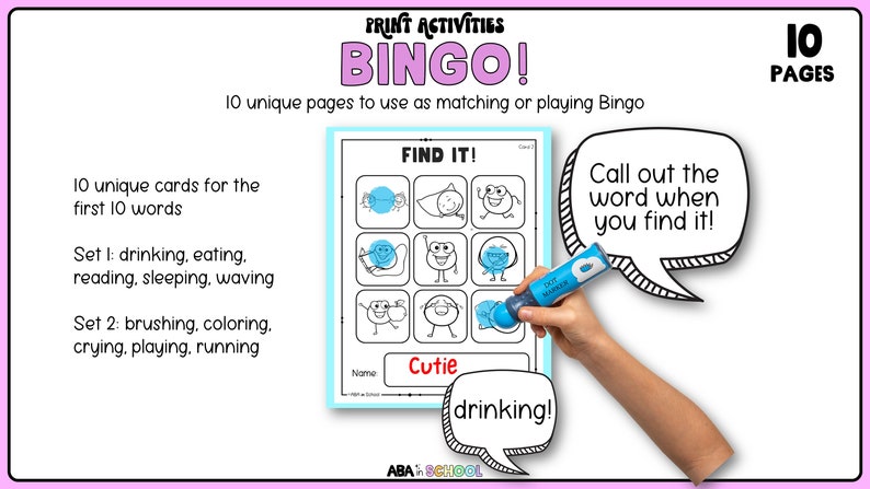 Labeling Actions - Identifying Actions and Verbs Flashcards - ABLLS ...