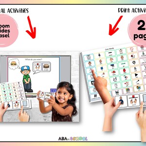 Requesting With Sentence Stems Activities Speech Therapy ABA Special ...