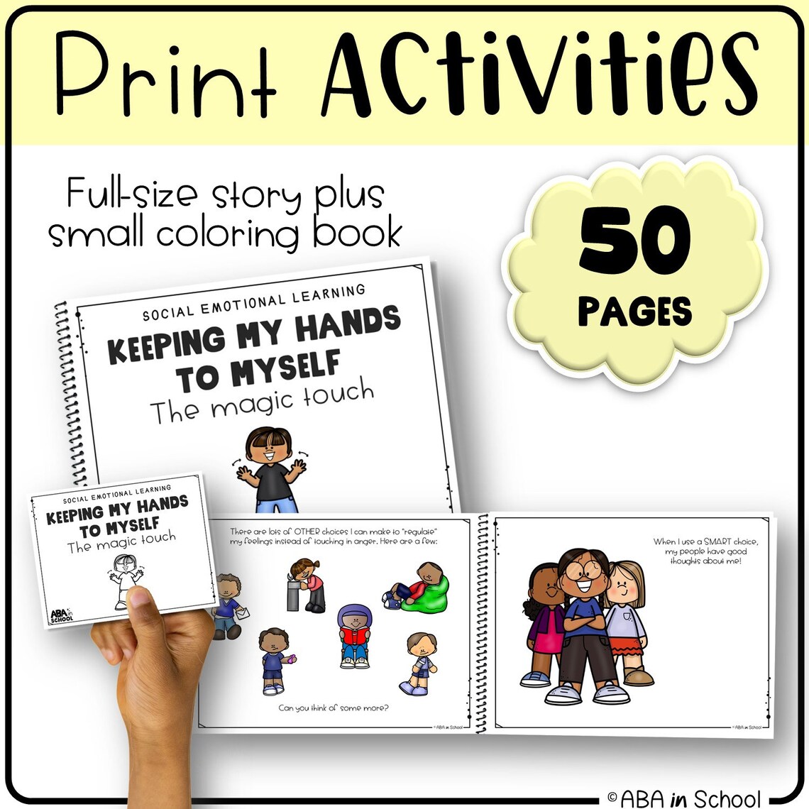 Keeping Hands to Self Social Story – Emotional Regulation (digital ...