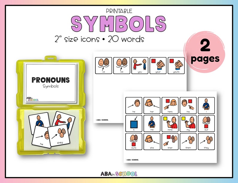 Requesting With Pronouns Worksheet and Speech Therapy Activity Special ...