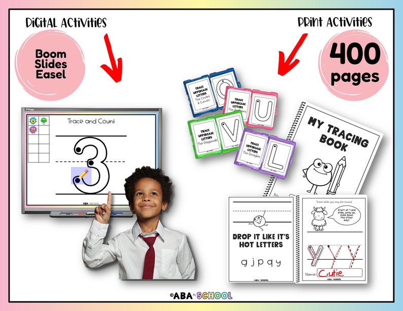 Letter and Number Tracing Alphabet Recognition Sound Practice - Etsy