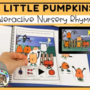5 Little Pumpkins | Nursery Rhymes | Adapted Book Preschool Special ...