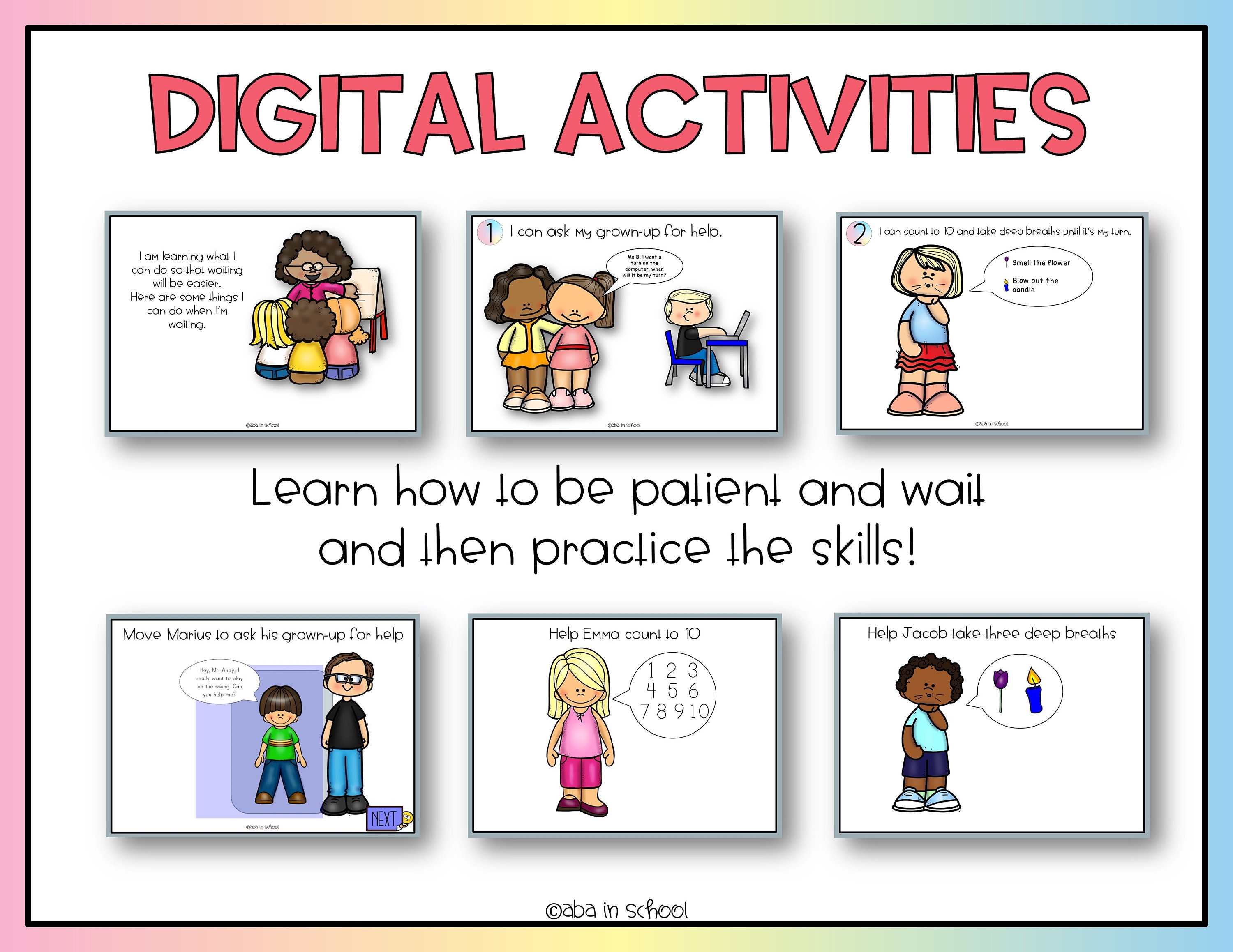 Preschool Social Skills Story and Activity I Can Be Patient Social ...