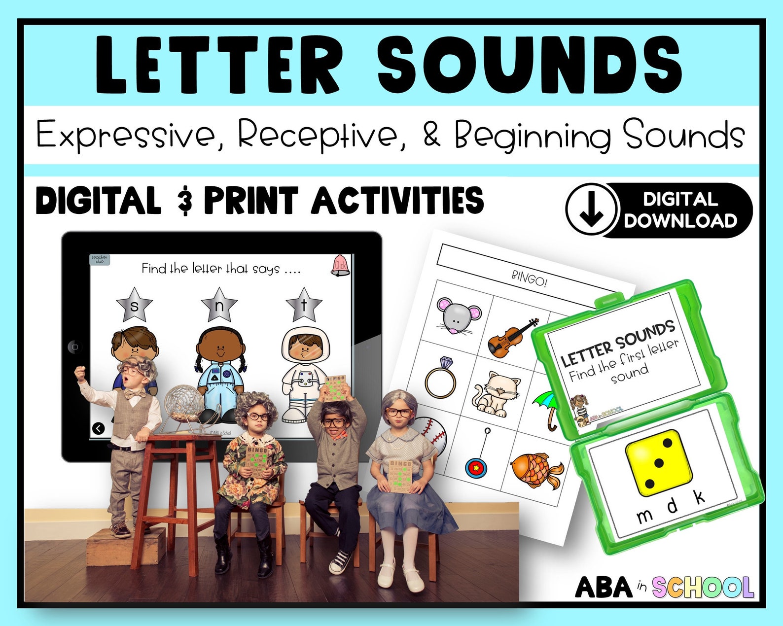 Letter Identification and Sounds Activities Letter Sounds Phonics ...