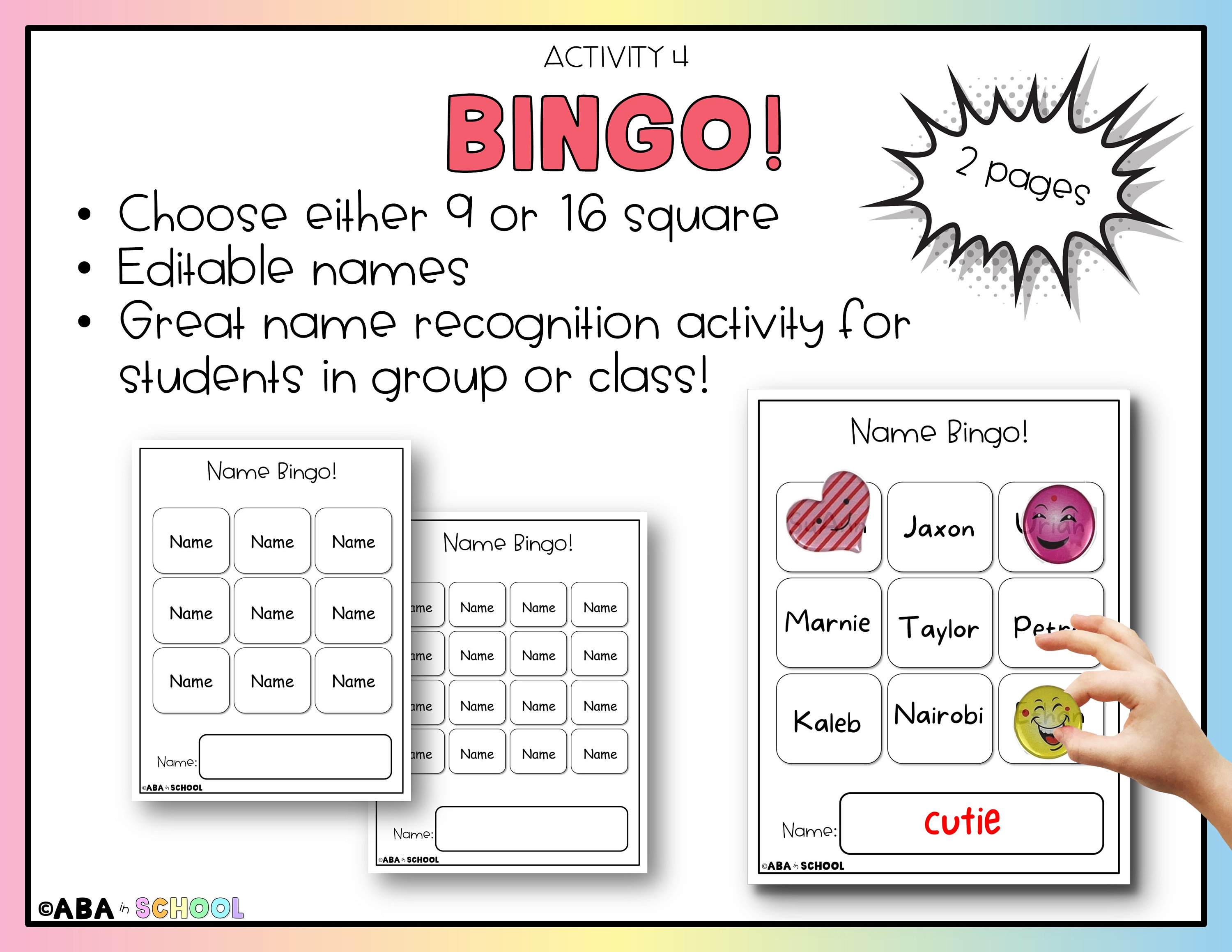 Personalized Name Practice Kit Circle Time Name Tags for - Etsy