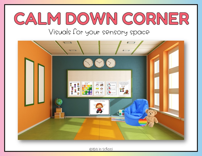 Calm Down Corner Visuals: Classroom Rules Posters (digital Download) - Etsy
