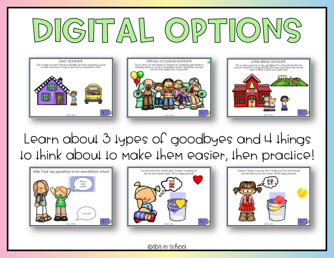 I Can Say Good-bye Preschool Social Skills Story and Activity Greetings ...