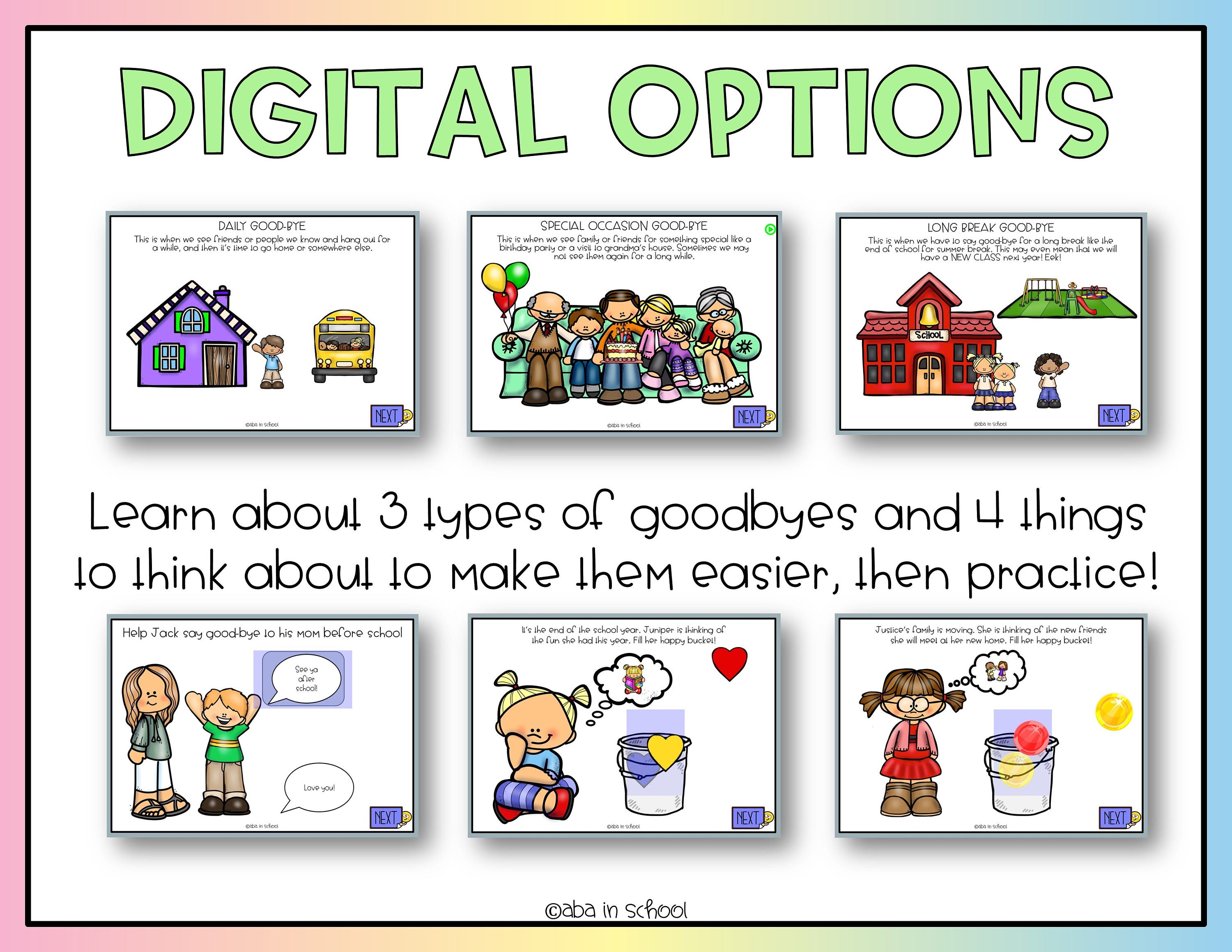 I Can Say Good-bye Preschool Social Skills Story and Activity Greetings ...